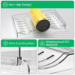 Phsycolv Water Bottle Organizer Compatible with Stanley 40oz Tumbler with Handle, 4 Pack Stackable Cup Organizer for Cabinet, Pantry Kitchen Organizers and Storage for Cup Accessories, Wine Rack Gift