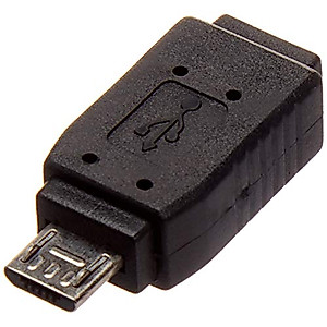 StarTech.com Micro USB to Mini USB 2.0 Adapter M/F - Micro to Mini USB Adapter - Mini USB Adapter - Micro USB to Mini USB (UUSBMUSBMF), Black