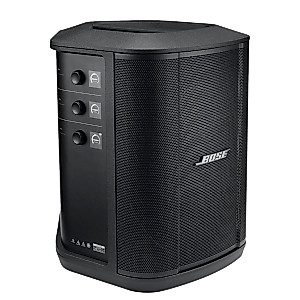 Bose S1 Pro+ Portable Wireless PA System with Bluetooth, Black with XLR Wireless Mic/Line Transmitter + H&A 6' XLR Cable