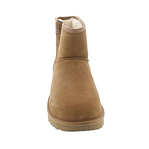 UGG Women's Classic Mini Bailey Zip Boot, Chestnut, 8
