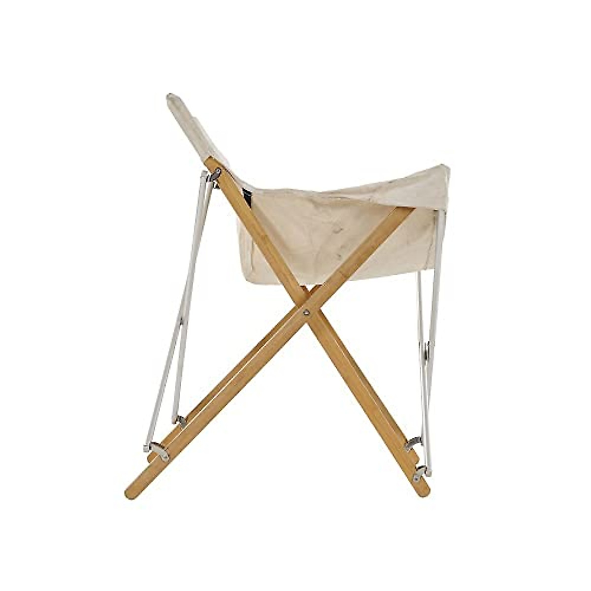 Snow Peak Take! Bamboo Chair, LV-085, Designed in Japan, Made of Canvas and Bamboo, for Indoor Outdoor Use, Lifetime Product Guarantee, White