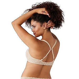 Wacoal Women's 34DD Halo Lace Underwire Bra, Natural Nude