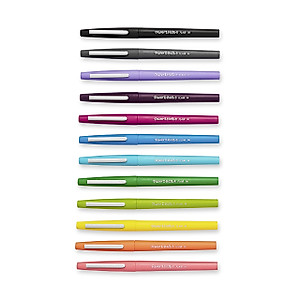 Paper Mate Flair Felt Tip Pens, Medium Point, Special Edition Tropical Vacation, Pack of 12 (1979425)