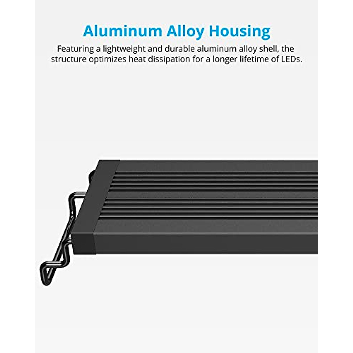 NICREW SkyLED Plus Aquarium Plant Light, Freshwater Fish Tank Light with Ramp Up and Dim Down, Spectrum Adjustable and Lighting Schedule Programmable with Controller, 18-24 Inches, 18 Watts