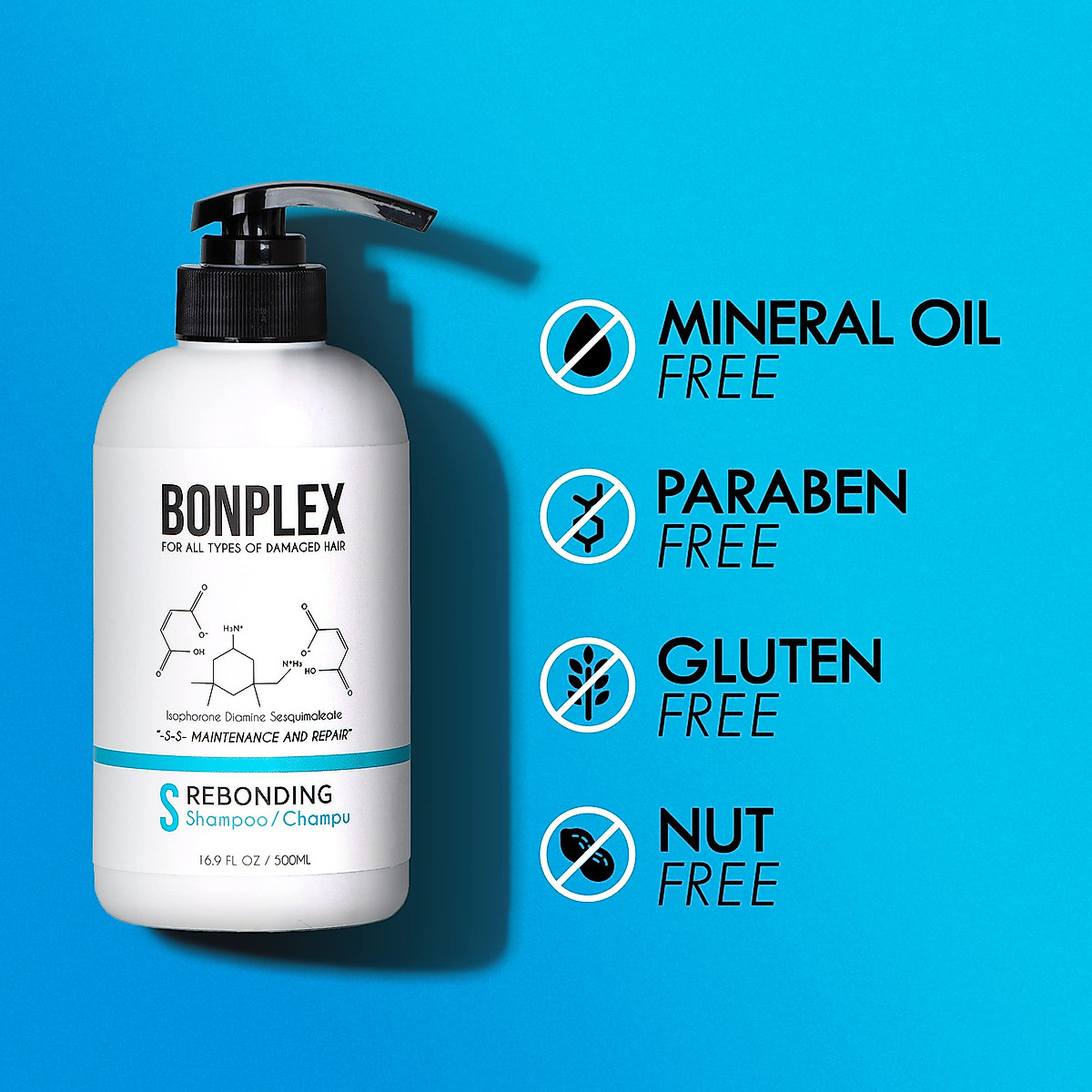 Perfect Bonding Concentrate for Damaged Hair - Bond Strengthening & Color Longevity Shampoo Treatment with Bonplex Rebonding Repair for All Hair Types - Duo (2oz)