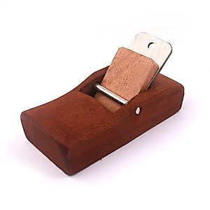 Atoplee Wood Hand Planes, Mini and Portable Woodworking Edge Trimming Plane for Edge Rounding Corner Rounding, with 1 Planer Blade and 1 Wood Fixer