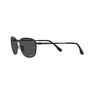Ray-Ban RB3705 Square Sunglasses, Black/Polarized Dark Grey, 60 mm