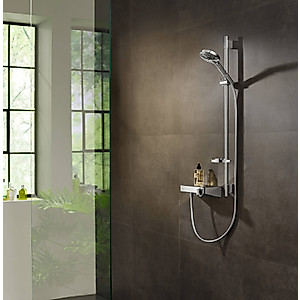 Hansgrohe 27667000 Raindance Select S Set 120 3jet Shower Rail 90 cm Kitchen & Bath Fixtures, 3 Sprays + PowderRain, Chrome