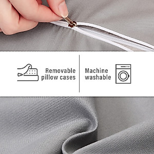 Freedom Goods Pregnancy Pillow (2 Zip Off Pillowcases Warm and Cool),Velvet and Cotton Cover, U Shaped Pregnancy Pillows for Sleeping (55" Lx30 Wx7 H), Maternity Pillow