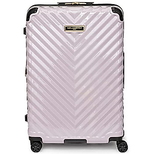 Karl Lagerfeld Paris Women's Suitcase Spinner Wheels Hardside, Lilac, One Size