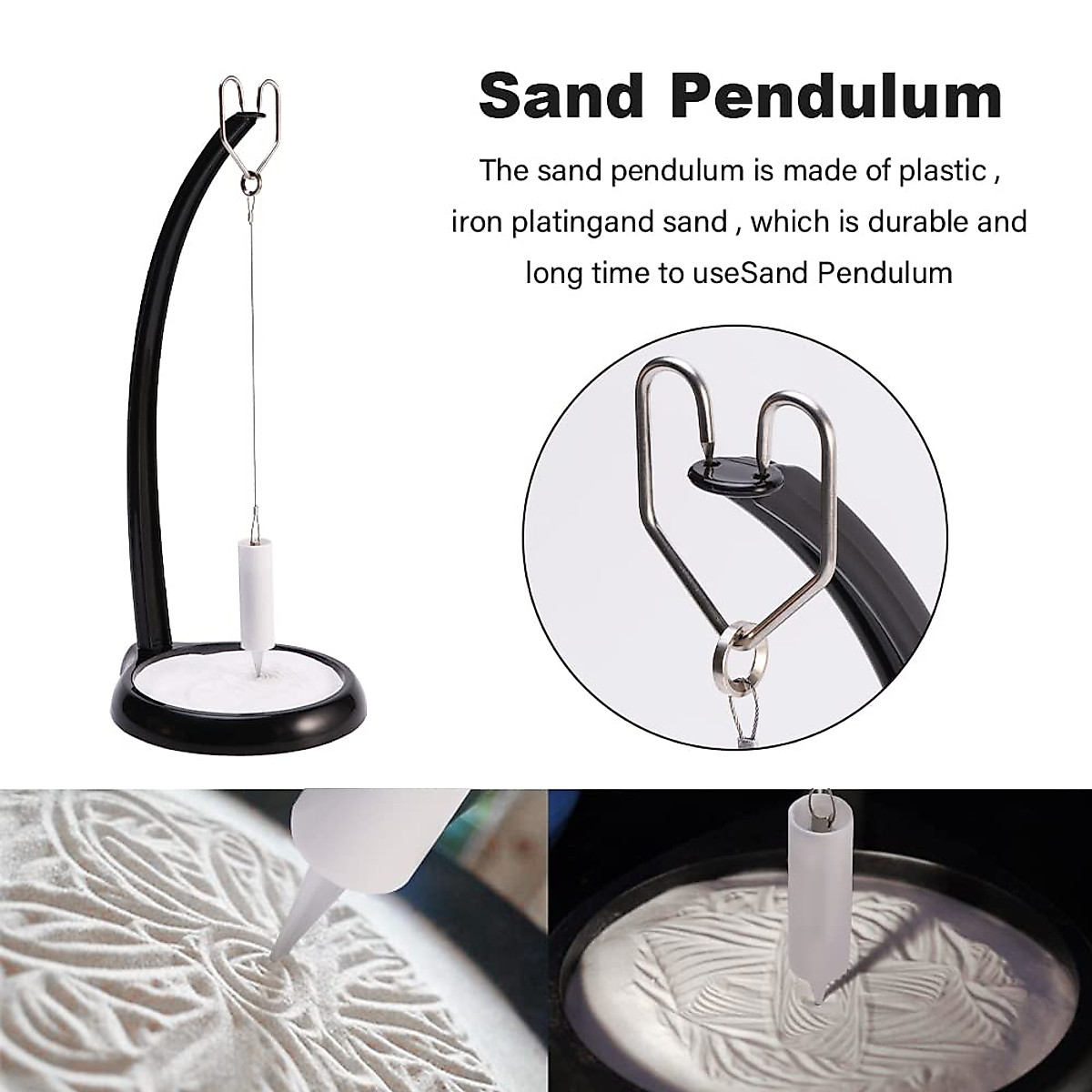 NSVJVY Gravity Creative Sand Pendulum Home Decoration for Kids Desk Toys(Contains Natural Sand Independent Packing)