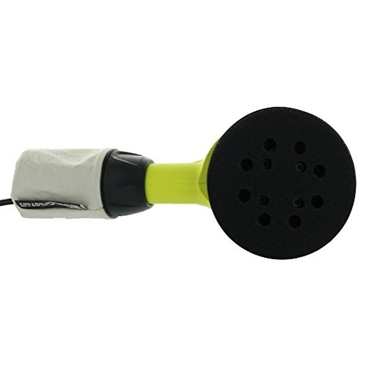 Ryobi RS290G 2.6 Amp 12,500 OPM Single Speed 5 Inch Hook and Loop Corded Random Orbit Sander w/ 3 Pads and Dust Bag