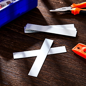 Yaocom 10 Pcs Pure Zinc Anode Sheet (99.995% Pure) for Zinc Plating and Zinc Electroplating, Zinc Electrode Strip 0.04' 'x 1'' x 6'' / 1mm x 25mm x 150mm