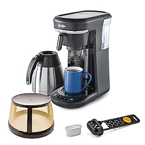 4 Cup Reusable Filter Basket With Closed Bottom Fits MrCoffee Coffee Maker and Brewer - Permanent Filter Replacement for Mr Coffee Gold Tone Basket-Style Filters