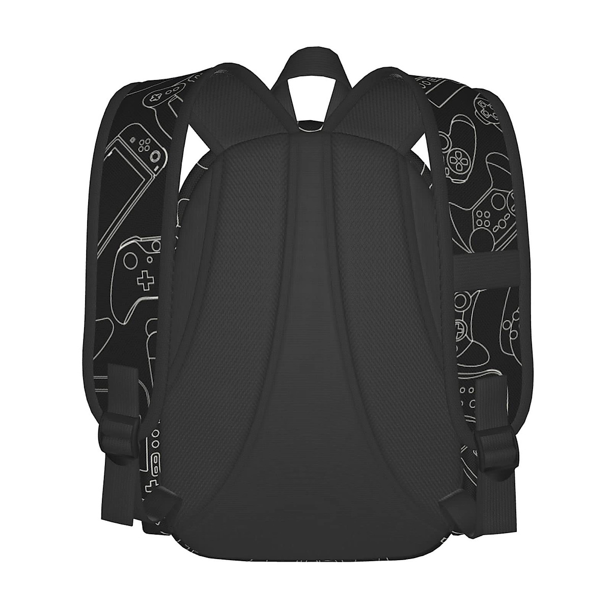 Oplp Video Game Controller Background Gadgets Large Capacity Backpack Lightweight Personalized Laptop Bag Tablet Travel School Bag with Multiple Pockets