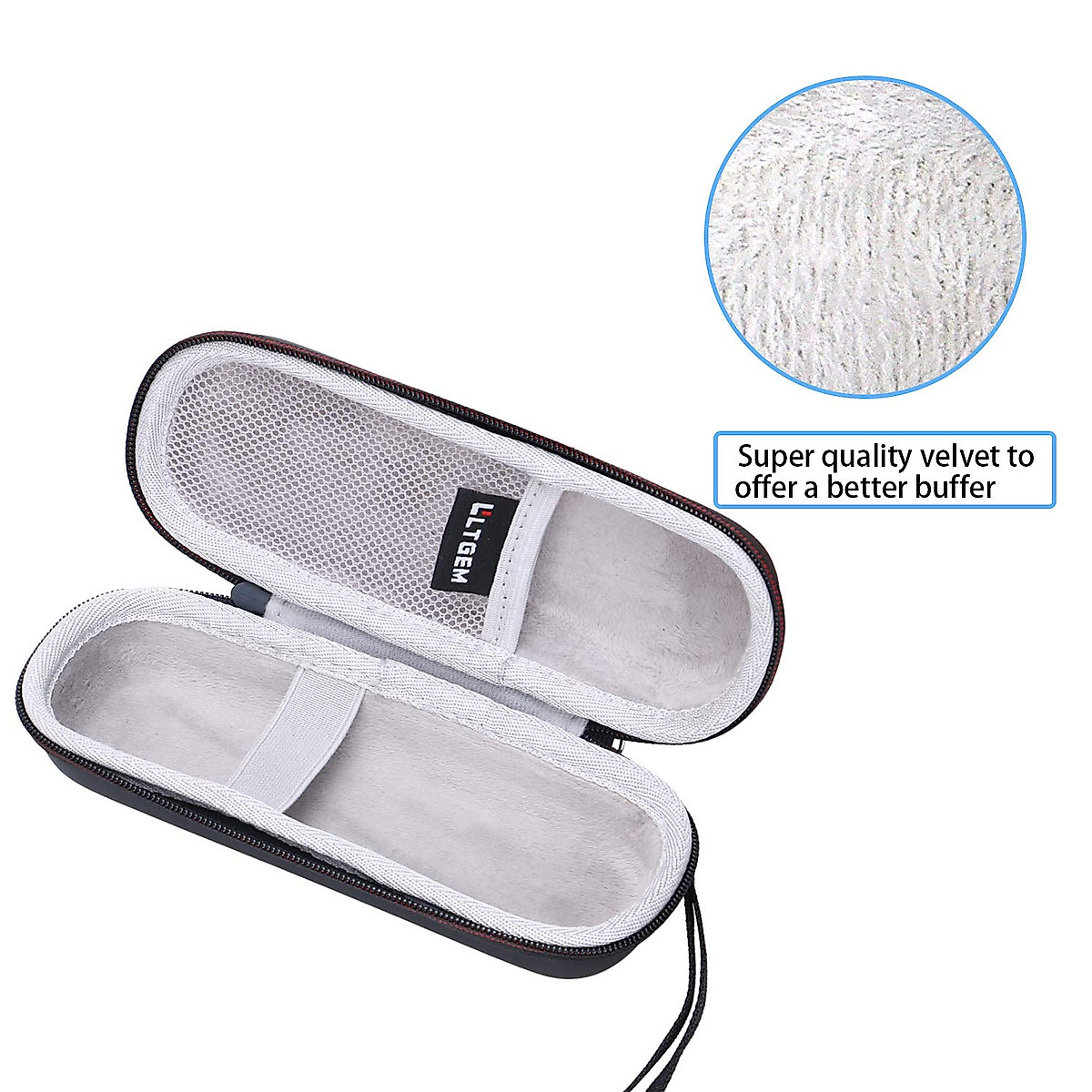 LTGEM EVA Hard Case for Panasonic Nose Hair Trimmer and Ear Hair Trimmer ER-GN30-K, Men's Wet/Dry Trimmer Cleaning System (Case Only)