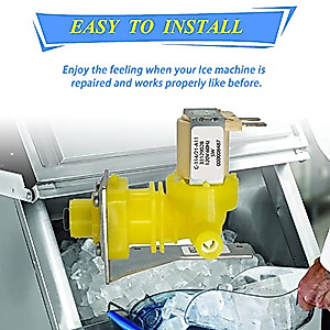 000009120, 000008483 Water Inlet Valve，000008487 Freezer Inlet Valve, 120V, 60Hz, 5W Compatible with IH9120 Manitowoc Ice Machine - Valve Only, 2-Year Warranty