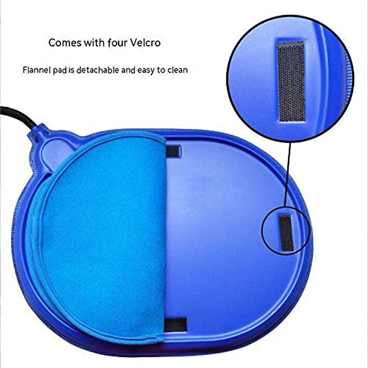 Pet Heat Pad for Cats Dogs Electric Heating Mat 40℃/104℉Constant Temperature Indoor Safety Waterproof Heated Pad Mat Bed with Chew Resistant Cord,Blue,33.5x44cm