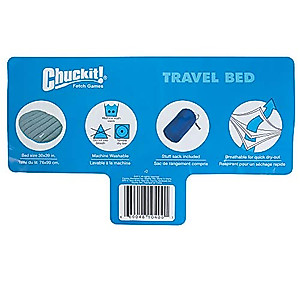 Chuckit! Travel Dog Bed (39"L x 30"W) Water Resistant Blue