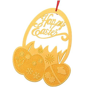 BESTOYARD 1pc Felt Egg Pendant Easter Ornaments for Tree Kawaii Easter Egg Ornament Christmas Tree Hanging Pendant Easter Egg Hanging Ornament Pendant Hollow Out Ornament Fireplace Cute