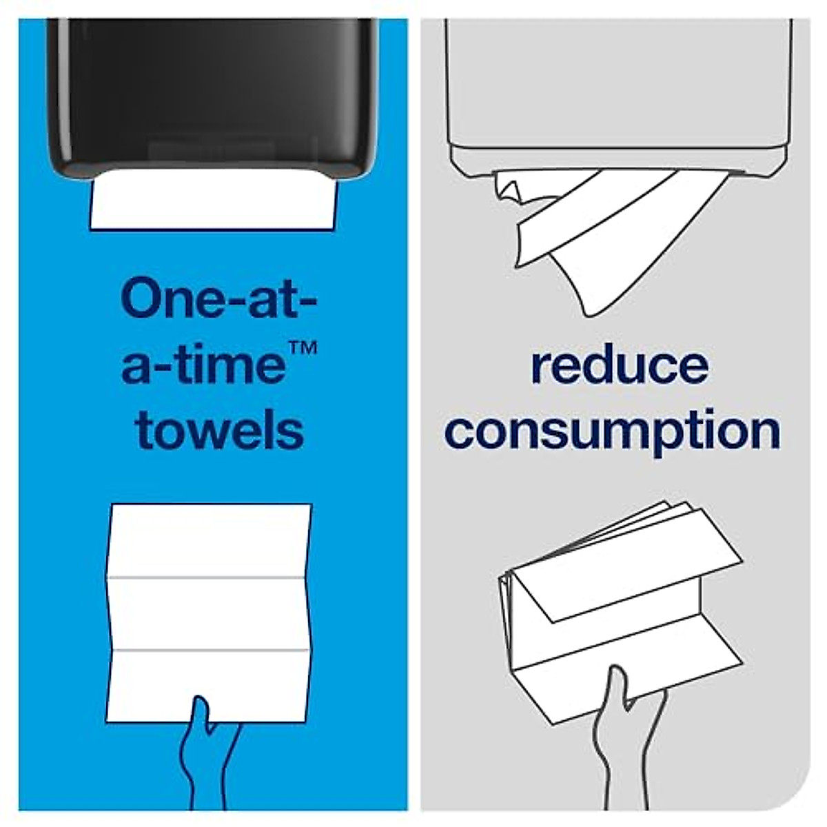 Tork PeakServe Continuous Paper Hand Towels White H5, Premium, Compressed, 12 x 270 sheets, 105066