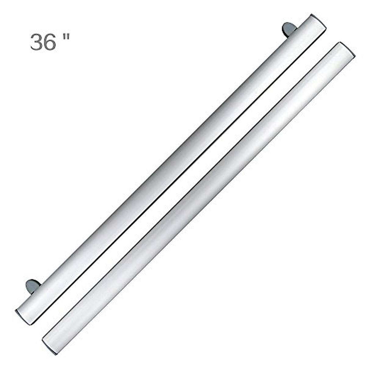 Banner Hanger Poster Rails Wall Hanger Aluminum Material,for Photo Picture Canvas Painting Artwork,Matt Silver(36 inches Wide)
