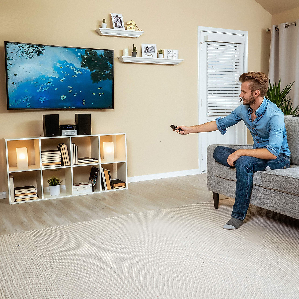 Philips Bluetooth Stereo System for Home with CD Player, MP3, USB, Audio in, FM Radio, Bass Reflex Speaker, 18W, Remote Control Included