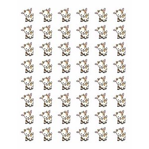 48 pcs Country Cute Goat Stickers Envelope Seals Labels Round Tags, Stamps Sticker for Gift Cards, Envelopes, Boxes for Holiday, Birthday, Christmas