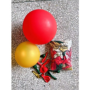 GuassLee Christmas Balloons Garland Arch Kit - Red Green Gold Confetti Balloons with Candy Mylar Balloon for Christmas Holiday Candy Theme Baby Shower Birthday Xmas Party Decorations, 101 Pack