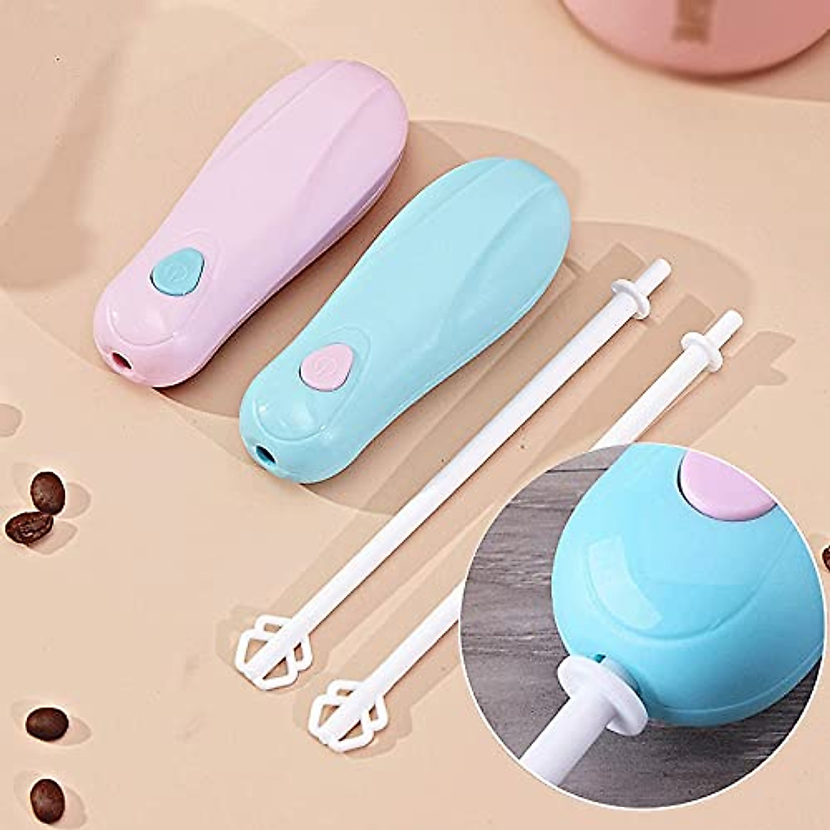 BIENKA Whisks for Cooking Electric Egg Beater Milk Frother, Automatic Handheld Foam Maker Egg Mixermilk Foamer Milk Frother Portable Kitchen Coffee Whisk Cream
