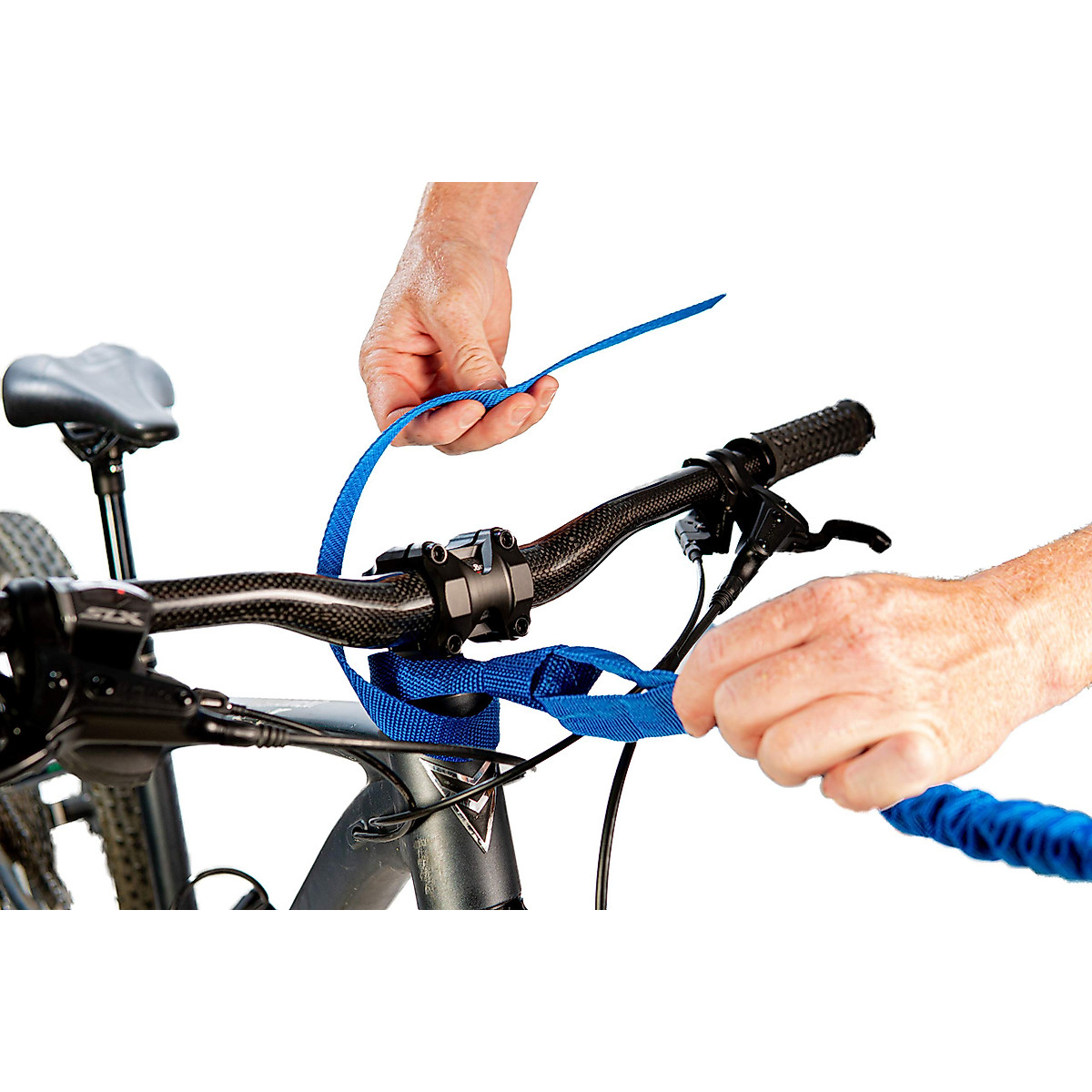 TowWhee - Quick Release - Instant Detachment for TowWhee Adventure Tow Bungees | Increases Safety for Both Bike Riders (Blue)
