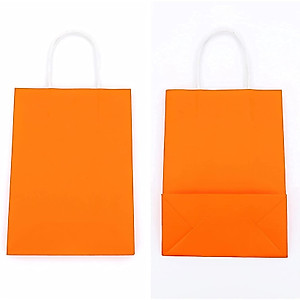6 Pieces Kraft Paper Party Favor Gift Bags Small Size 6.3x8.6x3.15 with Handle for Christmas, Birthday, Wedding and Party Celebrations , Thanksgiving， Paper Bags, Shopping Bags, Kraft Bags, Retail Bags, Party Bags