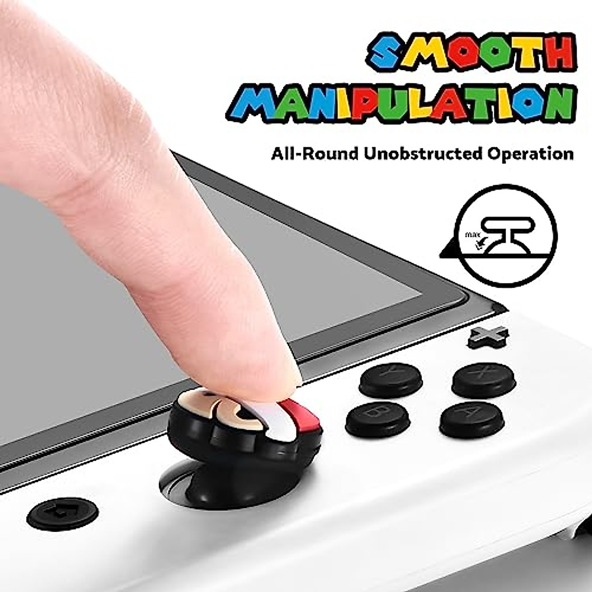 Switch Thumb Grips Joystick Caps Compatible with Nintendo Switch/OLED/Lite Controller Accessories, FUNLAB Cute Silicone Analog Stick Cover for Mario Fans, 4PCS - Green & Red Koopa Turtle Shell