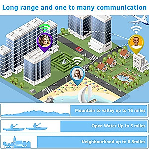 3 Walkie-Talkies for Kid, Outdoor Toys for Boys and Girls, Rechargeable Long Distance Walkie-Talkies, Suitable for Camping Hiking Birthday Gift