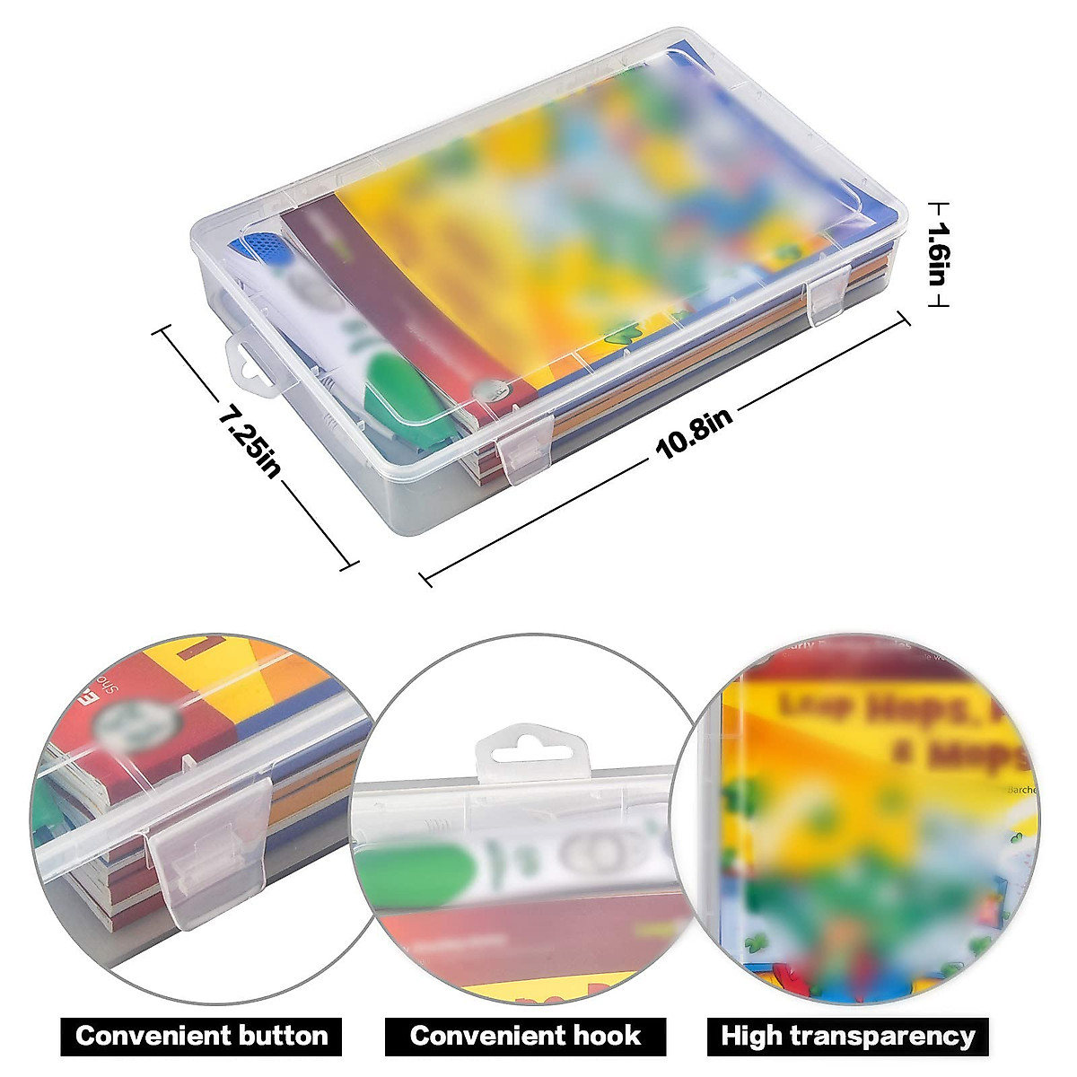 Case Compatible with Leapfrog LeapReader System Learn-to-Read 5-Book Bundle,10 Book Mega Pack, Box Also fits for Learn to Read, Volume 1, 2 USB Cable (Case Only