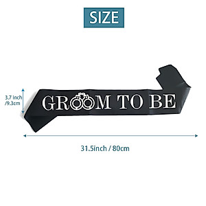 Groom to Be Sash, Stag Night Engagement Celebration Party Supplies Favors Decors, Funny Future Groom Bachelor Sash, Wedding Gift from Groomsmen, Bride or Best Man
