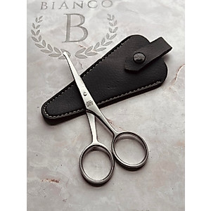 Bianco Instruments Nose Hair Scissors for Men and Women, Rounded Tip | Stainless Steel | Made in USA