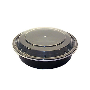 Specialty Quality Packaging MT1710B Microwavable Container, Medium, 7" Round, Combo 150 (Pack of 150)