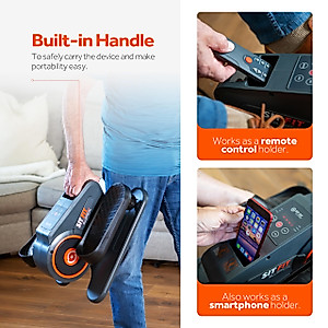 SITFIT, Sit Down and Cycle! Powered Foot Pedal Exerciser for Seniors, Under Desk Elliptical Exercise Bike, Leg Exerciser While Sitting. Peddler Exerciser Mini Bike, Portable Rehabilitation Equipment.