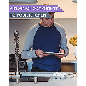 Hoanmpy Kitchen Sink Soap Dispenser(Brushed Nickel) - Built in Sink Soap Dispenser, Stainless Steel, Pump Set for Dish Soap or Lotion, Refill from The Top,Soap Dispenser for Kitchen Sink,17 OZ