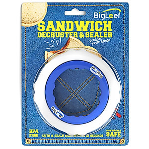 Uncrustable Sandwich Cutter and Sealer - PBJ Sandwich Cutter for Kids Lunch - Make & Freeze DIY Pocket Minis - Homemade Uncrustables Sandwich Maker - Crustless Bread Sandwich Sealer Decruster (Round)
