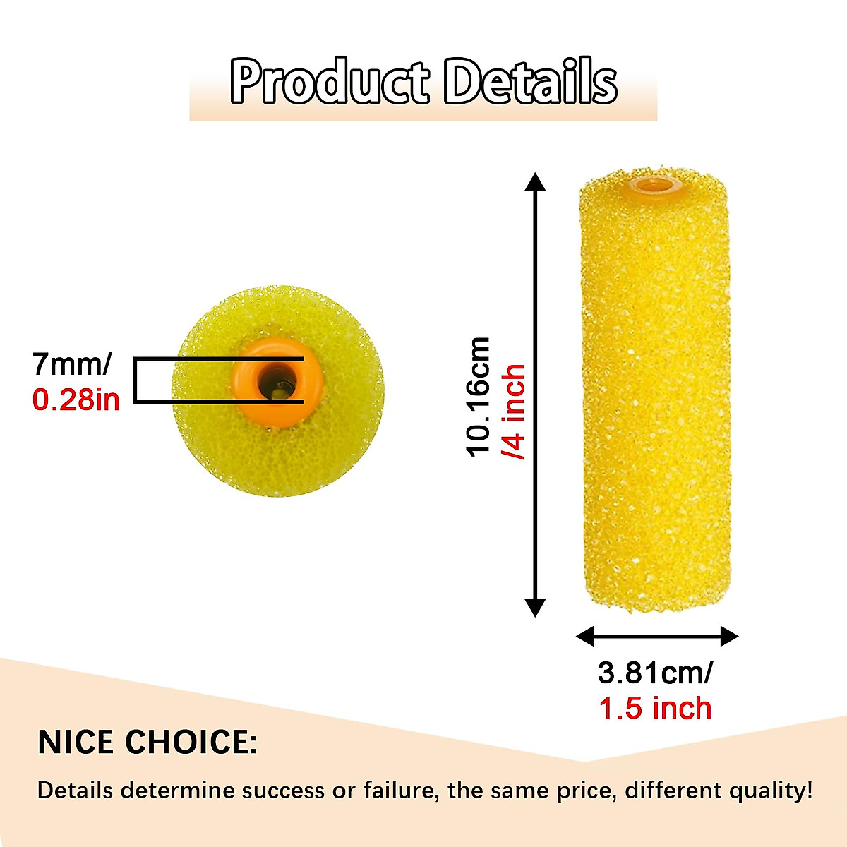 YLTOLOO 8 Pcs Textured Paint Roller Covers, 4 inch Small Textured Foam Drywall Texture Paint Rollers, House Paint Roller Covers for Art Painting Walls Ceilings