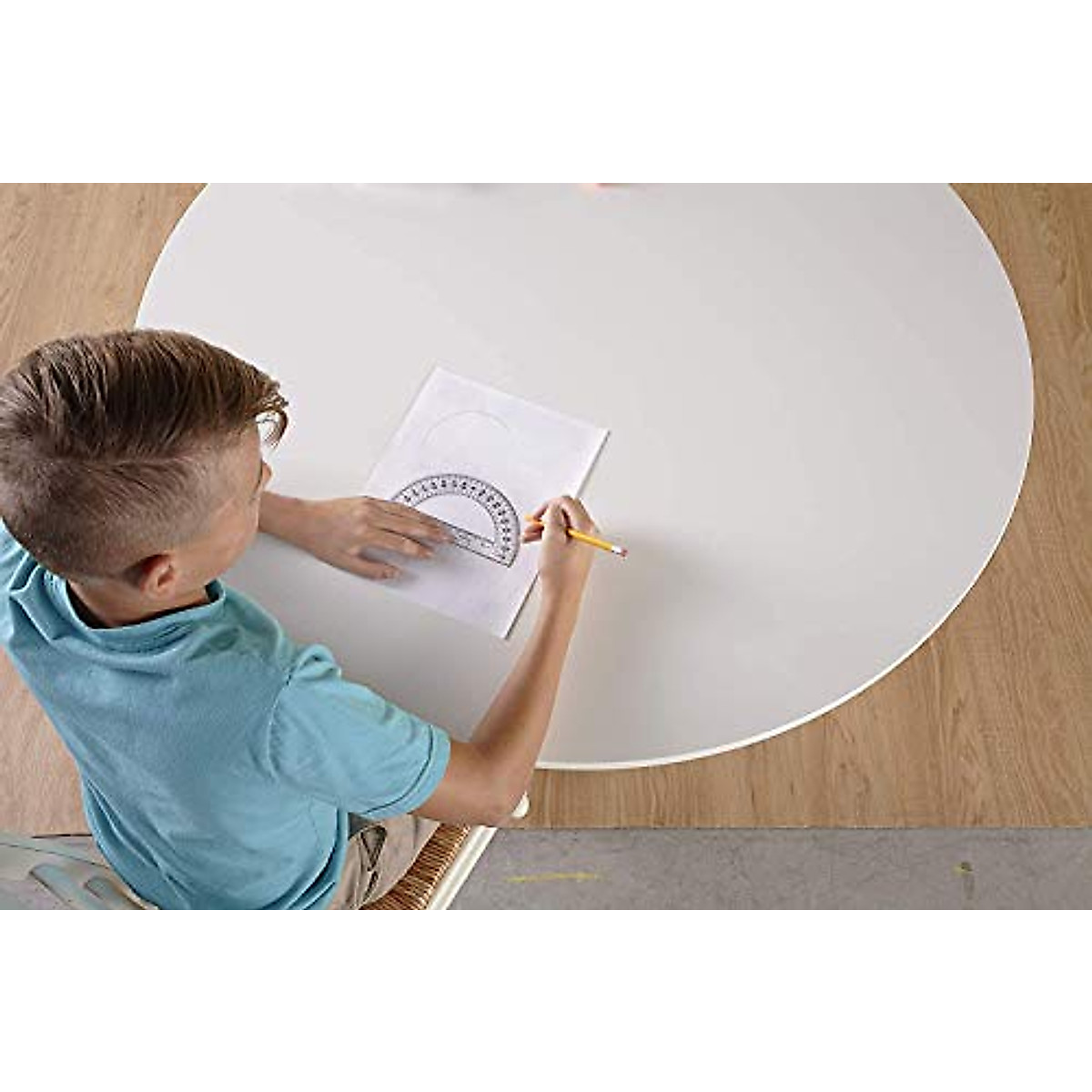 hand2mind 5314A Student Math Protractor, Clear, 20 Count (Pack of 1)