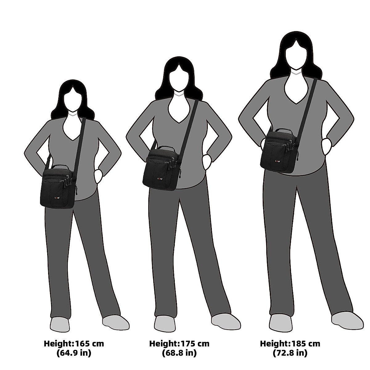 KL928 Men's Messenger Bag - Crossbody Shoulder Bags Travel Bag Man Purse Casual Sling Pack for Work Business