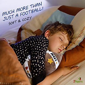 2Pepers Make Your Own American Football Pillow, Football Gifts for Boys and Girls Ages 3 4 5 6 7 8 9 10 Years and Up, DIY Arts and Crafts Kit for Kids, Sports Football Present, Boys Toys