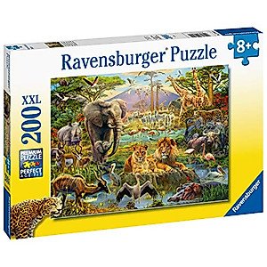 Ravensburger Animals of The Savannah Puzzle - 200 Unique Pieces | Kids' Educational Fun Puzzle Pieces | Sustainable FSC Certified Material | Ideal Family Activity