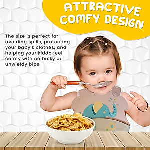 NUGEMS Silicone Baby Bibs for Babies & Toddlers (6-72 months) Silicone Bibs for Boy, Girls, Baby Gifts, Baby Shower Gifts 2 Pack(Pink and Yellow)