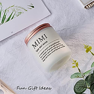 Mimi Gifts- Funny Mimi Birthday Gift, Mother’s Day Gifts for Mimi Grandma Grandmother, Mimi Definition Candle