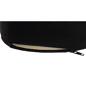 Kieba Hemorrhoid Treatment Donut Tailbone Cushion, Prostate Pillow, Pregnancy, Post Natal, Bed Sores, Coccyx, Sciatica, 18 Inches. Ultra Premium Comfort Foam (Black)