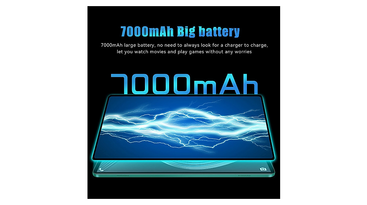 Zunate 10.1" WiFi Tablet - 8GB RAM, 256GB Storage